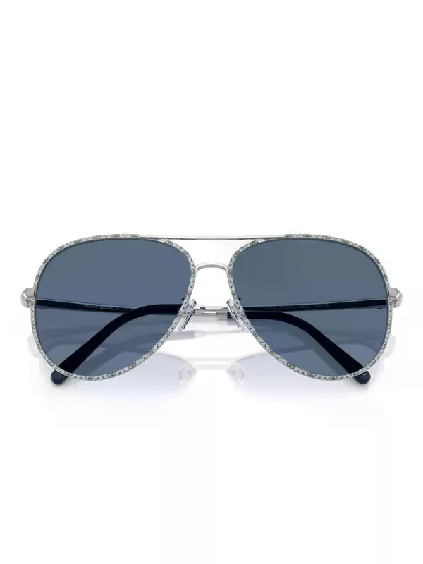 Tory Burch Eleanor Sunglasses - Silver