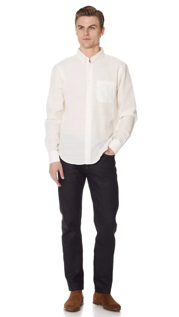 Naked & Famous Denim Weird Guy Stretch Selvedge Jeans - Nightshade