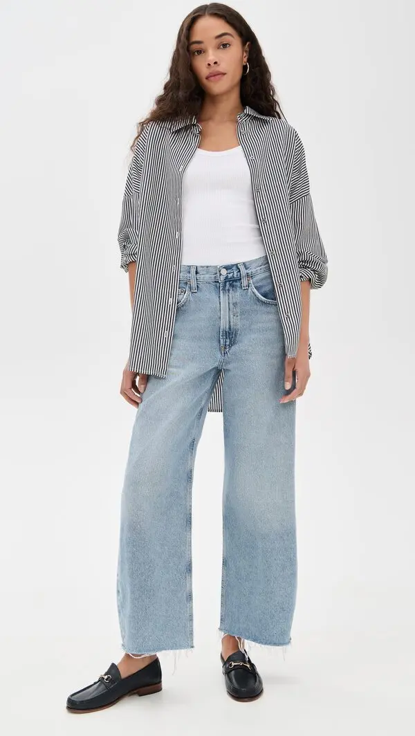 AGOLDE Low Curve Fray Jeans - Force