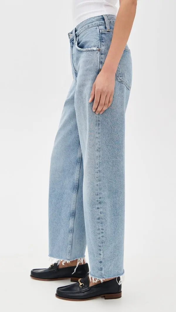 AGOLDE Low Curve Fray Jeans - Force