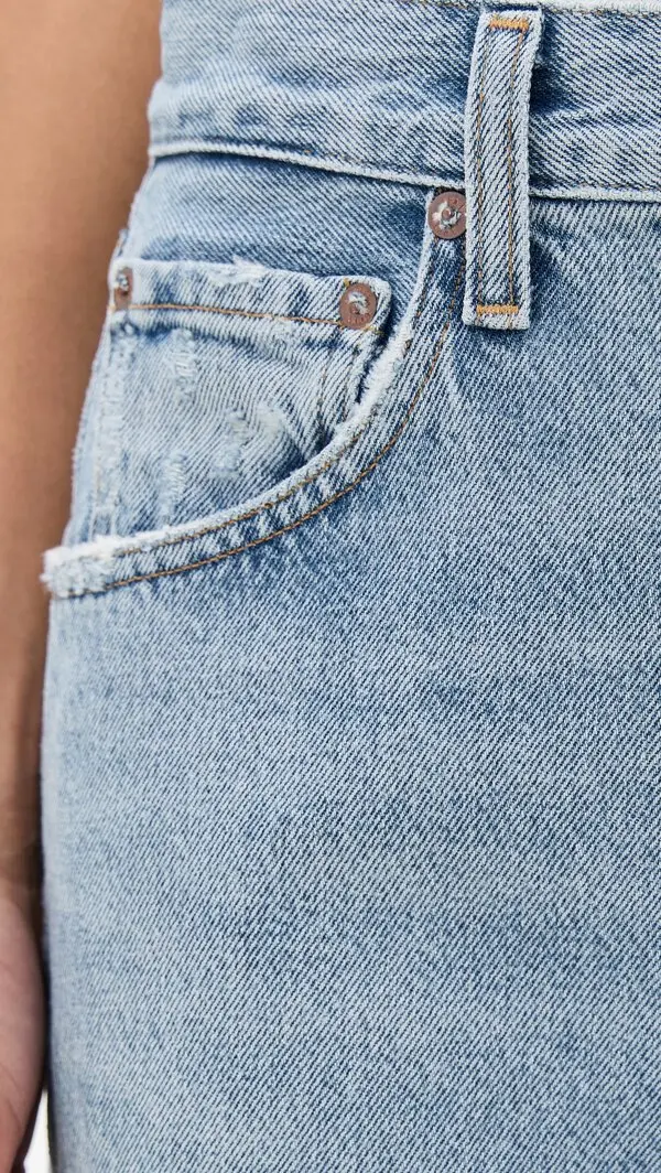 AGOLDE Low Curve Fray Jeans - Force