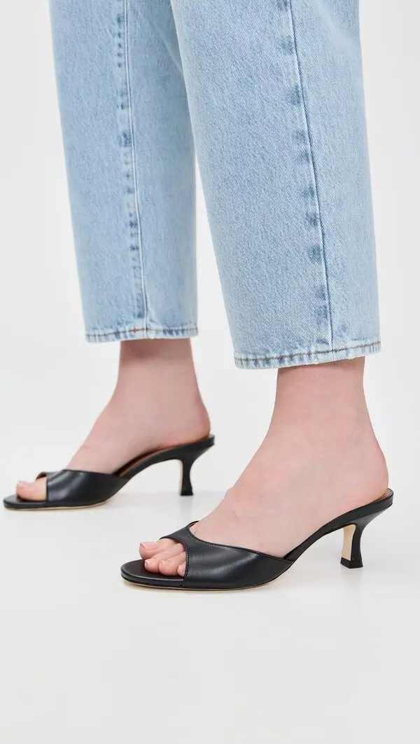 Staud Brigitte Mules - Black