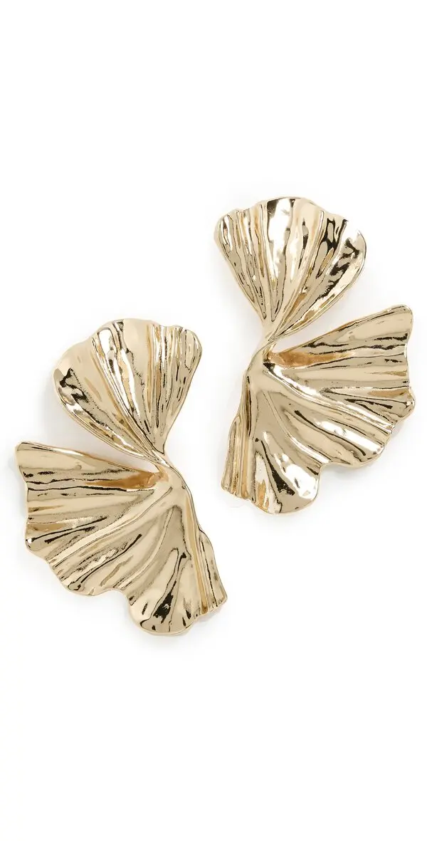 Shashi Palmera Earrings - Gold
