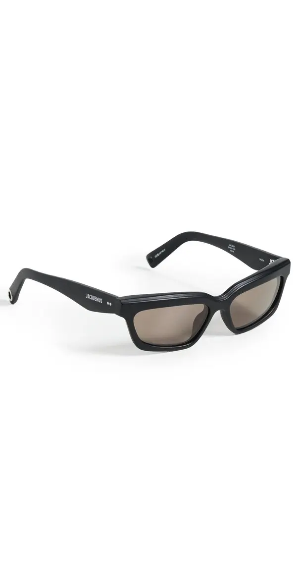 Jacquemus Salon Cateye Sunglasses In Black/Silver/Grey - 30  display picture 1