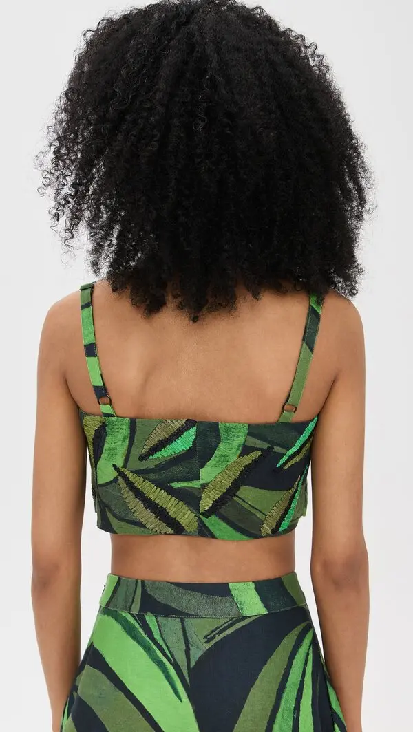 Farm Rio Coconut Tree Flow Top - Toucan Tree Green