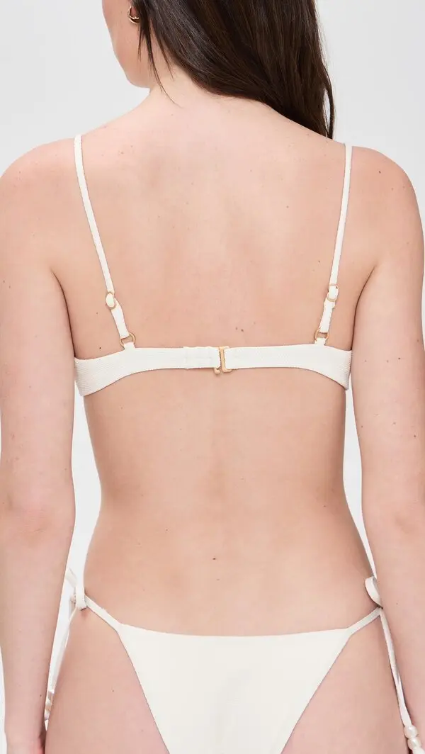 L*Space Sunrise Shell Bikini Top - Cream