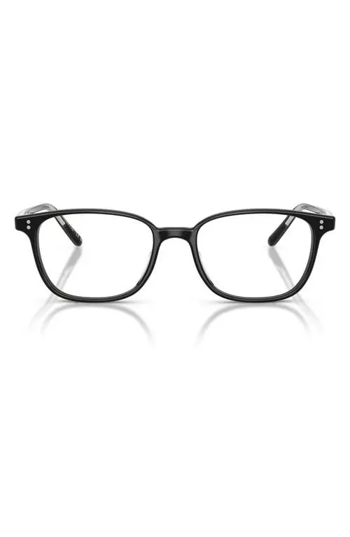 Oliver Spencer 51mm Square Eyeglasses - Black/ Demo Lens
