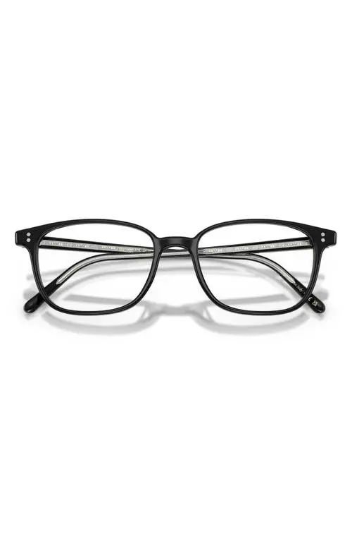 Oliver Spencer 51mm Square Eyeglasses - Black/ Demo Lens