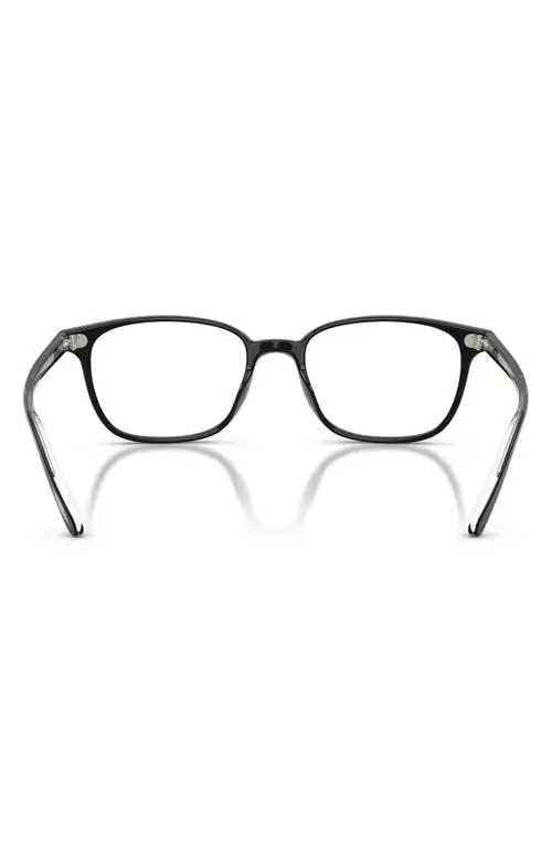 Oliver Spencer 51mm Square Eyeglasses - Black/ Demo Lens