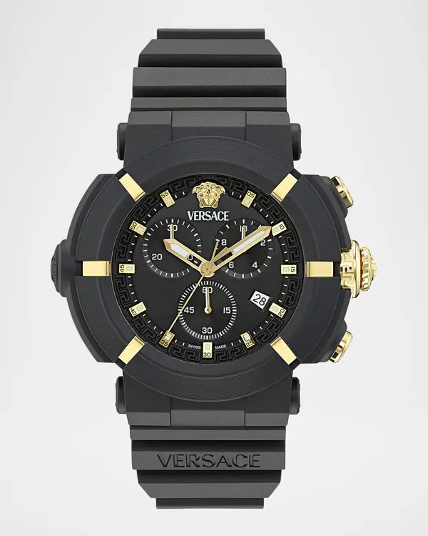 Versace Active Chrono 45mm Eco-ceramic Watch - Black