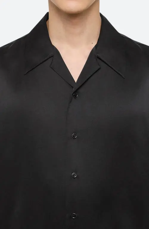 Helmut Lang Boxy Silk Camp Shirt