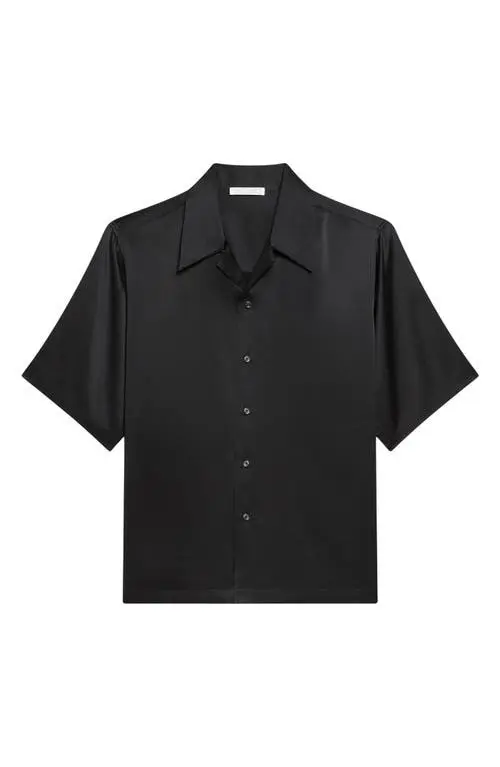 Helmut Lang Boxy Silk Camp Shirt