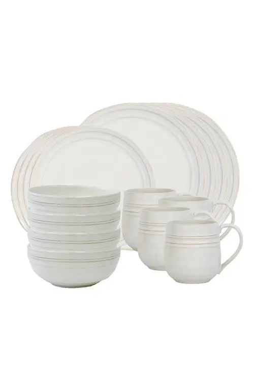 JULISKA Bilbao 16-piece Place Setting - Whitewash