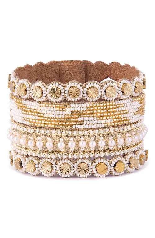 Deepa Gurnani Sandy Bracelet - Gold