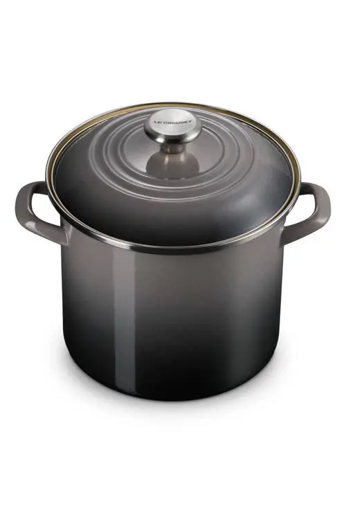 LE CREUSET 8-quart Enameled Stainless Steel Stock Pot - Oyster