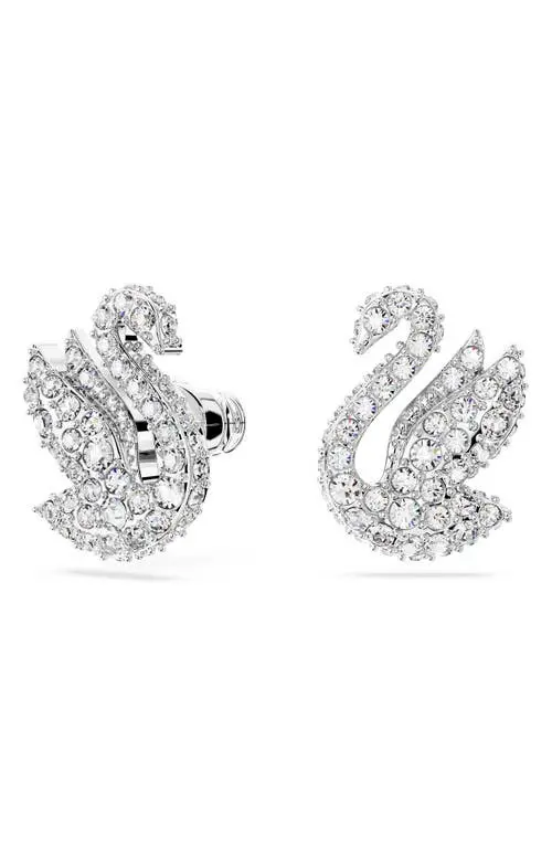 SWAROVSKI Swan Stud Earrings