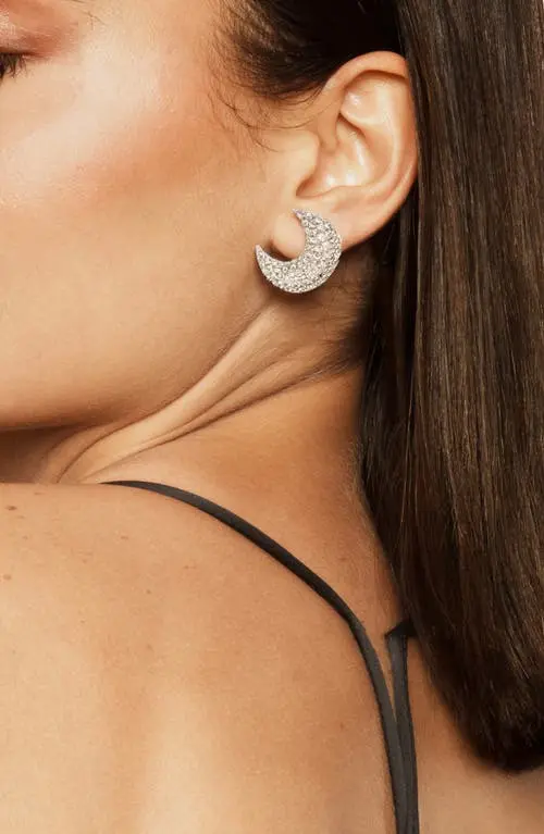 Deepa Gurnani Feyre Crescent Earrings
