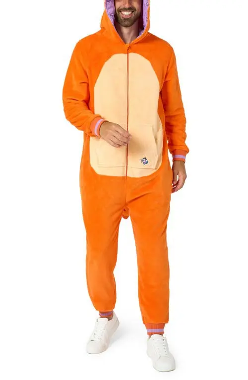Opposuits Cat Fleece Jumpsuit - Orange