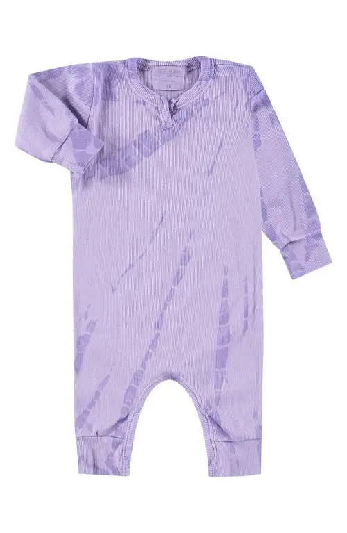 PAIGELAUREN Stretch Organic Cotton Blend Thermal Romper - Lavender