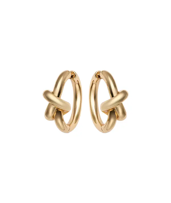 JENNIFER FISHER 10kt Yellow Hoop Earrings - Gold