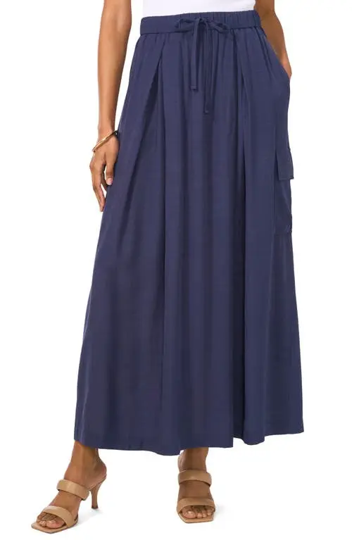 Vince Camuto Drawstring Midi Cargo Skirt