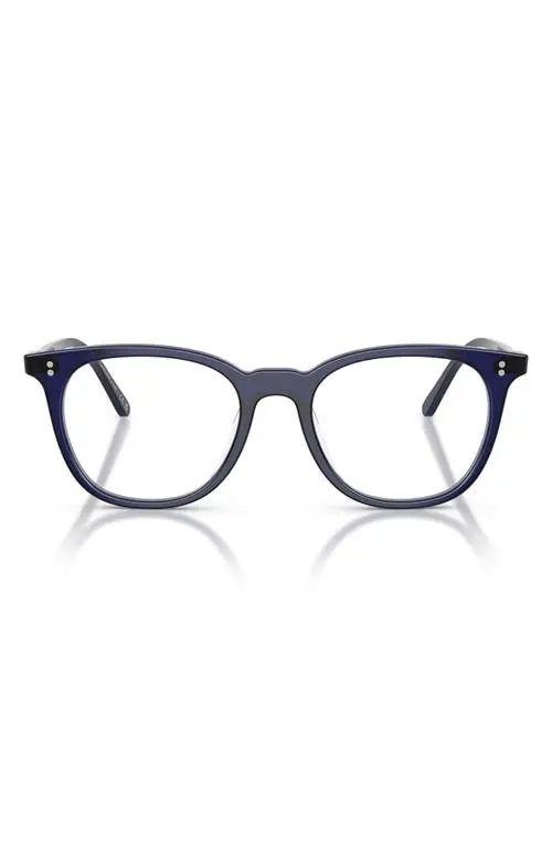 Oliver Spencer 49mm Pillow Eyeglasses - Denim/ Demo Lens