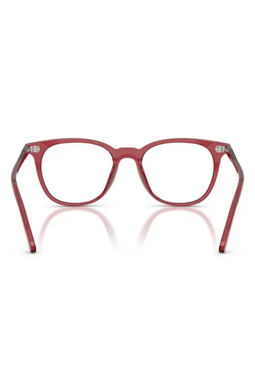 Oliver Spencer 49mm Pillow Eyeglasses - Translucent Rust/ Demo Lens