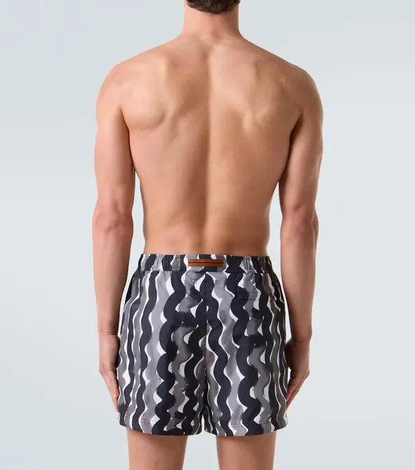 Zegna Printed Swim Trunks