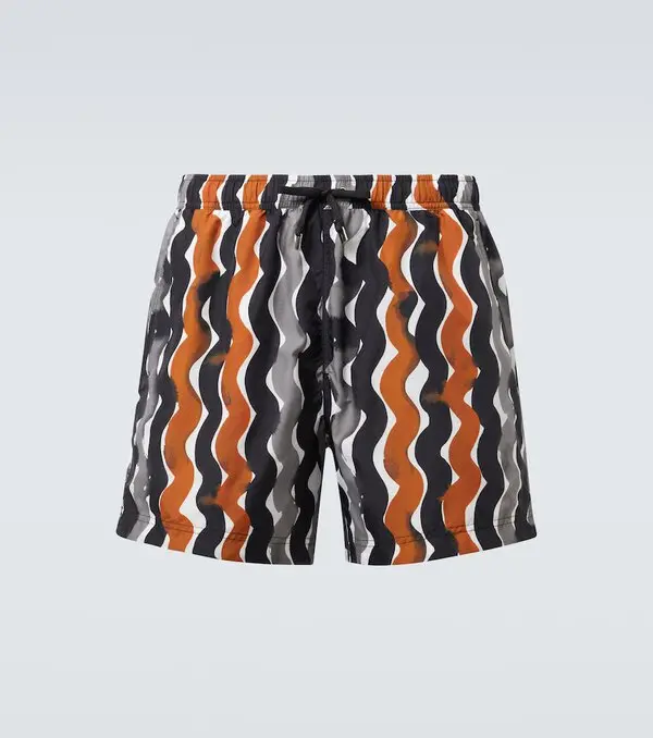 Zegna Printed Swim Trunks - Multicoloured