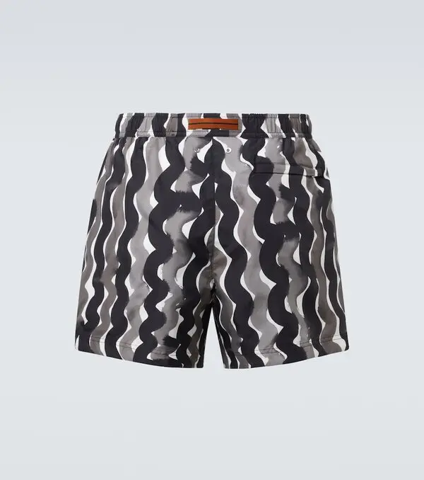 Zegna Printed Swim Trunks - Multicoloured