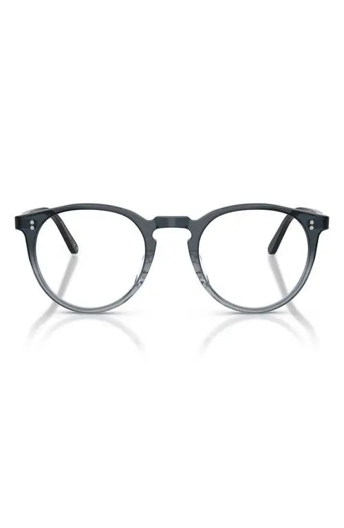 Oliver Spencer O'malley 47mm Round Eyeglasses - Twilight Gradient/ Demo Lens