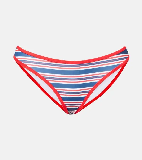 Jade Swim Striped Bikini Bottom - Multicoloured
