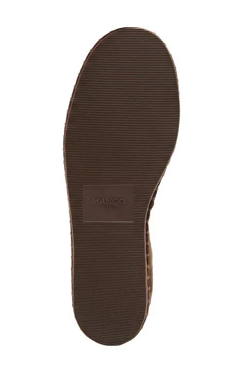 Mango Velour Loafer - Brown