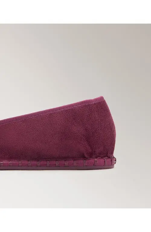 Mango Velour Loafer - Wine