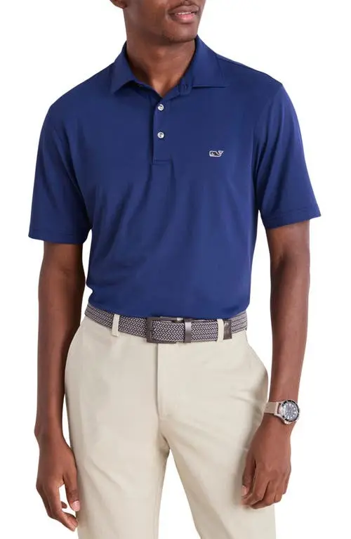 Vineyard Vines Sankaty Performance Polo - Blue Depth