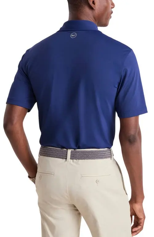 Vineyard Vines Sankaty Performance Polo - Blue Depth