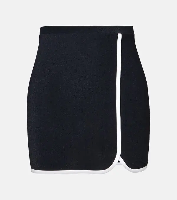 Jade Swim Terry Miniskirt - Black