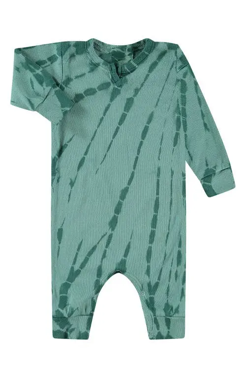 PAIGELAUREN Tie Dye Organic Cotton & Modal Romper - Green