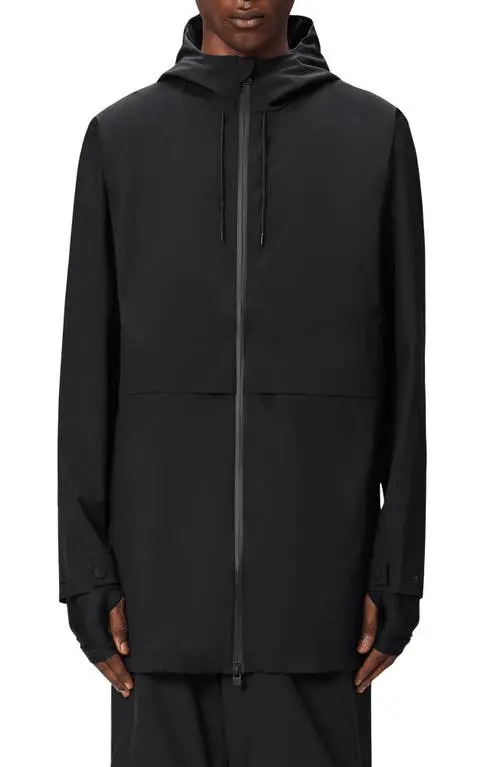 Rains Suva Hardshell Long Rain Jacket - Black
