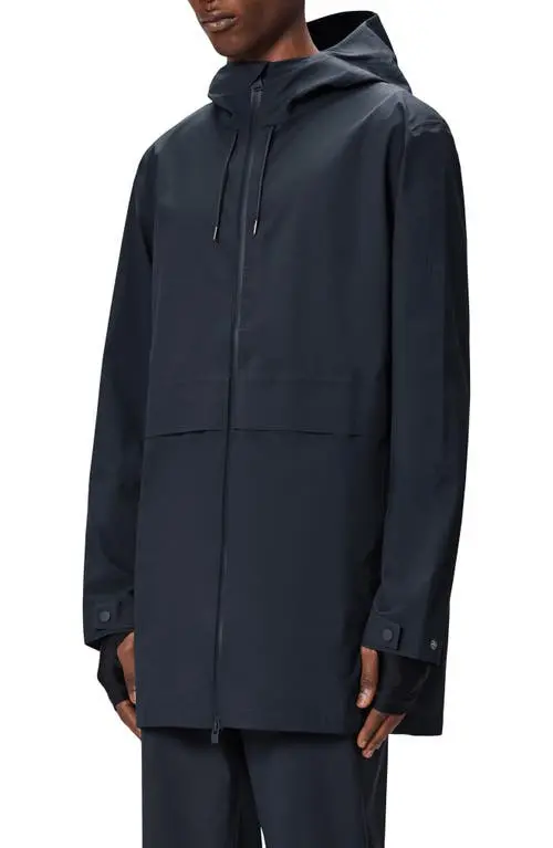 Rains Suva Hardshell Long Rain Jacket - Navy