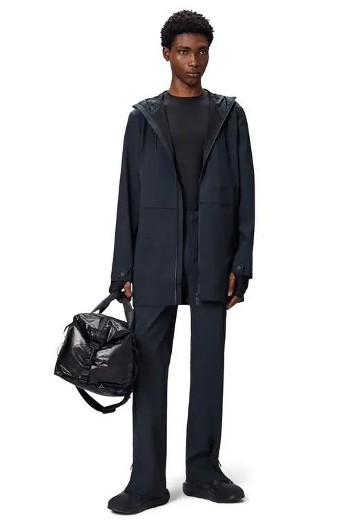 Rains Suva Hardshell Long Rain Jacket - Navy