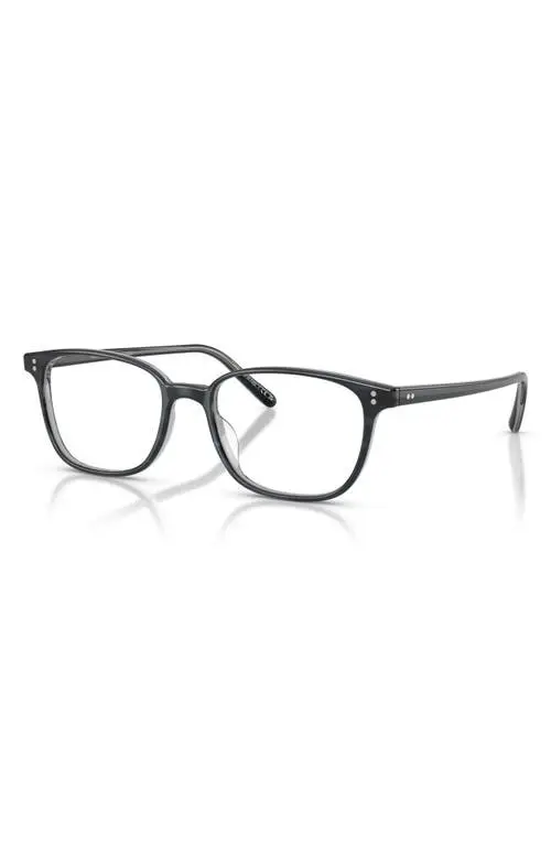 Oliver Spencer 53mm Square Optical Eyeglasses - Indigo Havana/ Demo Lens