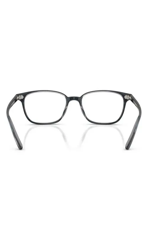 Oliver Spencer 53mm Square Optical Eyeglasses - Indigo Havana/ Demo Lens