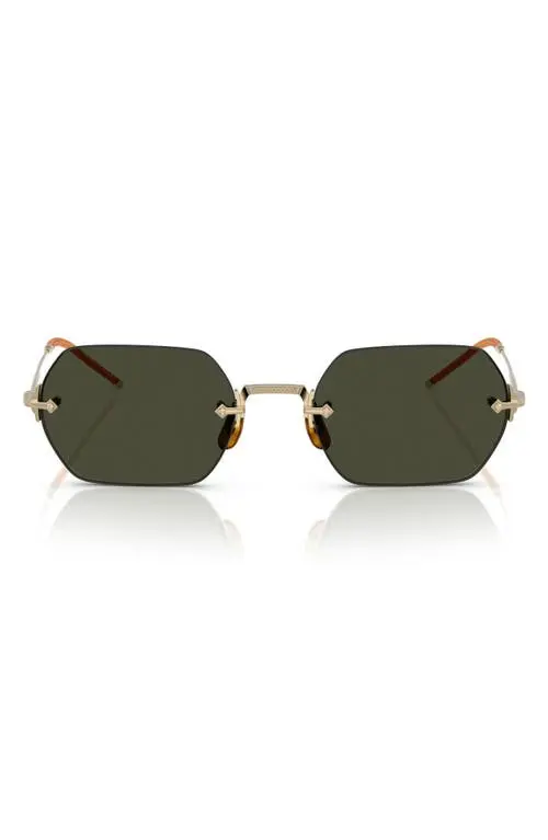 Oliver Spencer 52mm Octagon Sunglasses - Gold/g-15