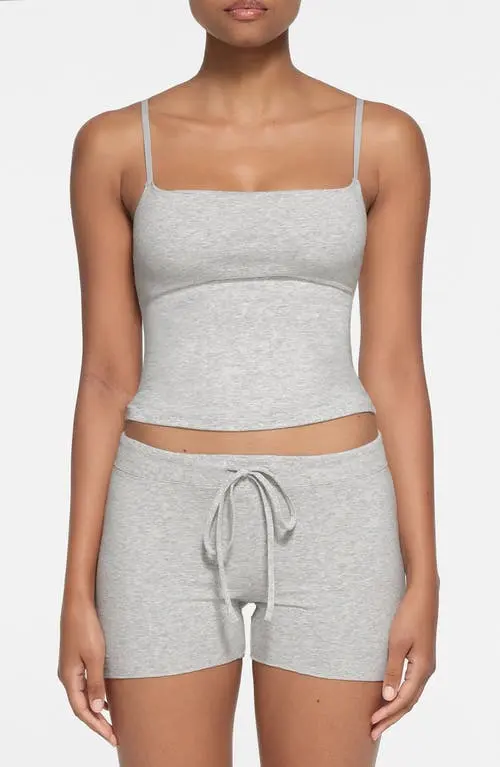 SKIMS Stretch Cotton Jersey Camisole - Light Heather Grey