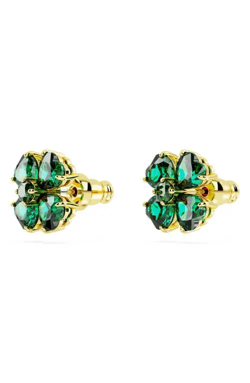 SWAROVSKI Idyllia Clover Stud Earrings - Green
