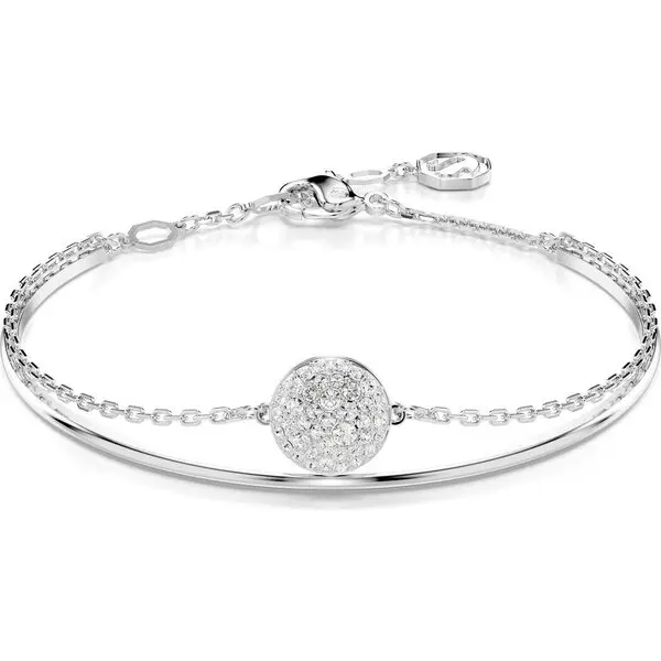 SWAROVSKI Sublima Bangle Bracelet - White/ Silver