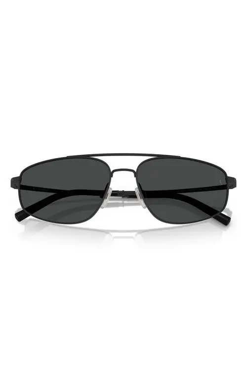 Oliver Spencer 59mm Pilot Sunglasses - Matte Black/ Dark Slate