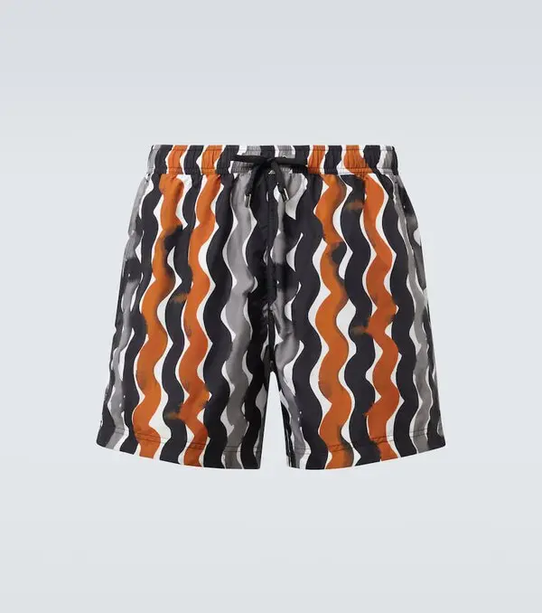 Zegna Printed Swim Trunks - Multicoloured