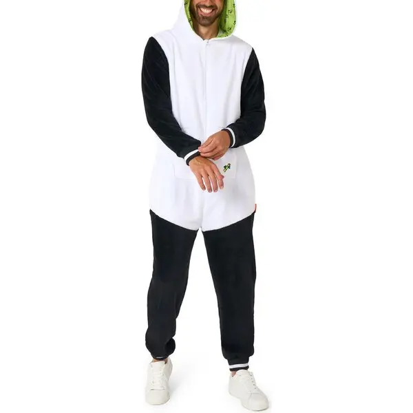 Opposuits Panda Hooded Fleece Jumpsuit